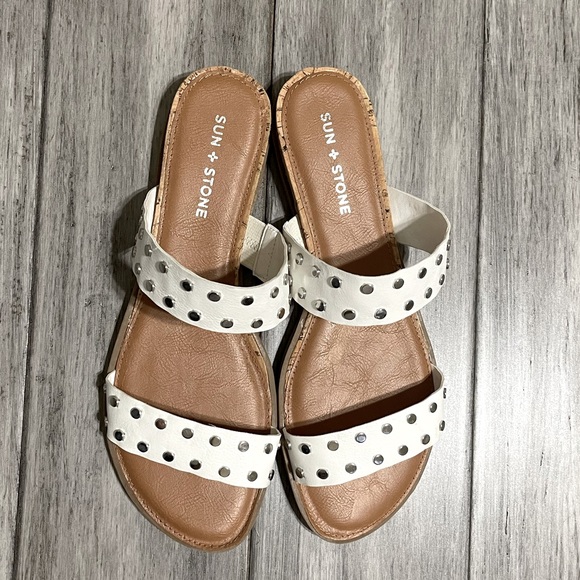 Sun + Stone | Shoes | Sun Stone White Sandals Nwt | Poshmark